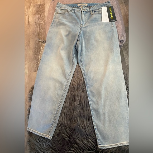 Athleta | Jeans | Nwt Athleta Sculptek Denim Straight | Poshmark